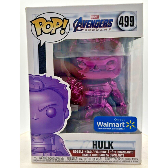 Funko | Toys | Funko Pop Marvel Avengers Endgame Hulk Purple Chrome 499 ...